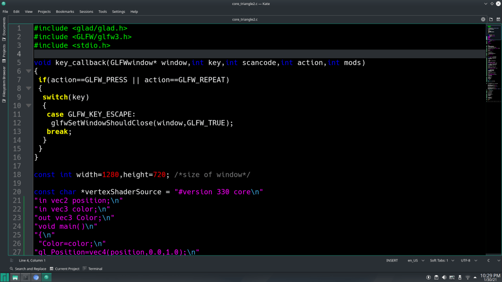 Modern OpenGL example – Chastity White Rose