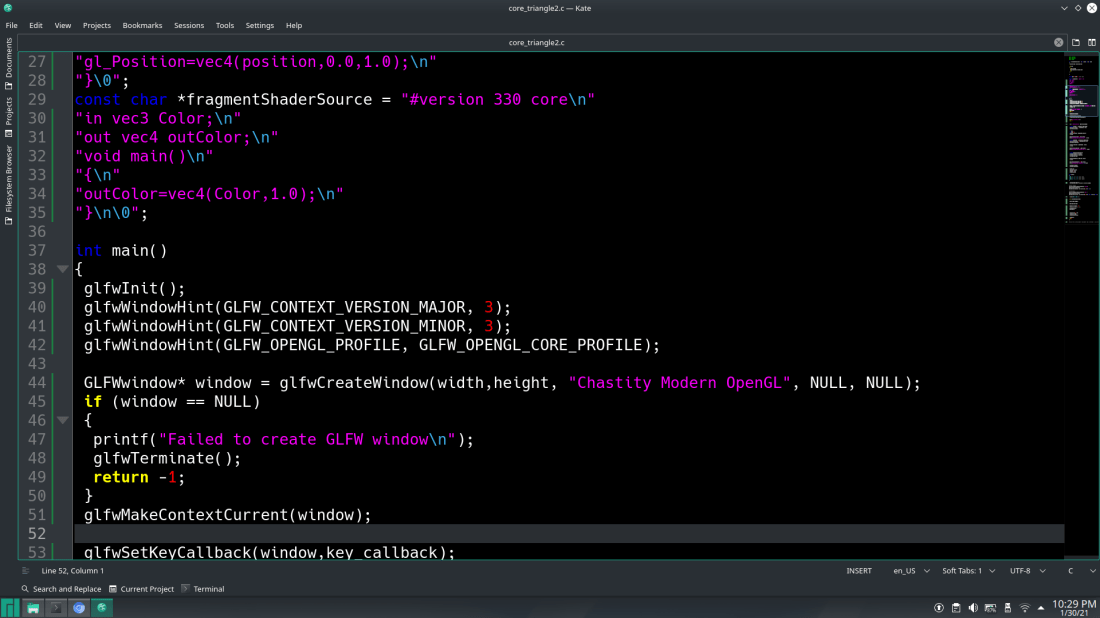 Modern OpenGL example – Chastity White Rose